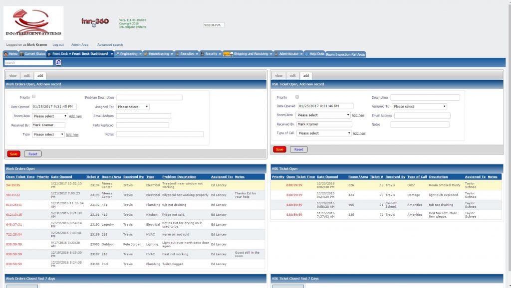 INN-360 inn360, Hotel Front desk software Inn-telligent Systems | Inn ...